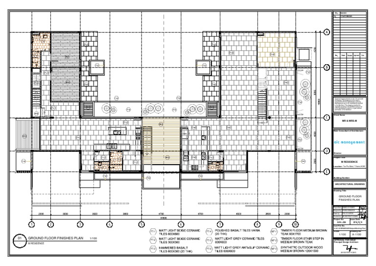 Aic Management: Ground Floor Finishes Plan 01 | PDF | Real Estate Law ...