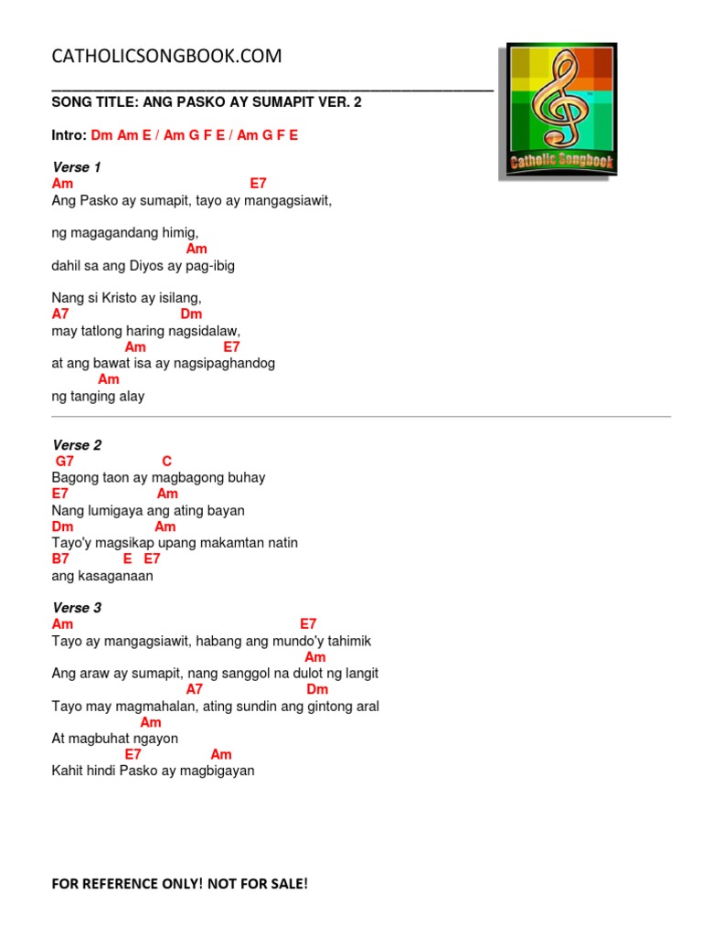 Ang Pasko Ay Sumapit Ver 2 PDF | PDF