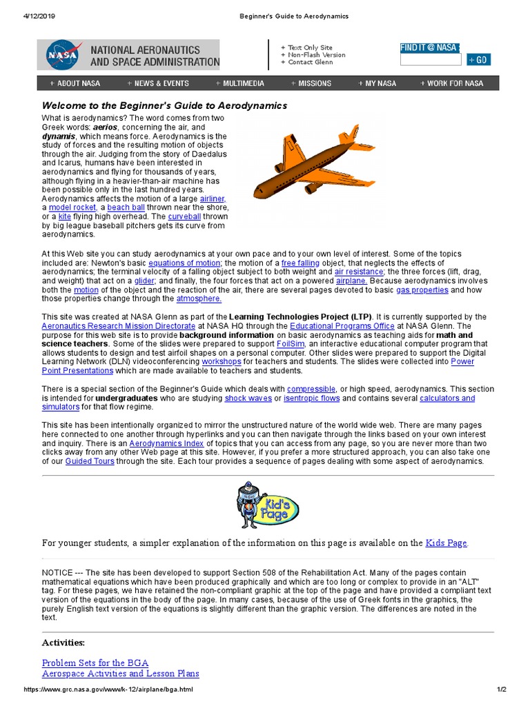 Beginner's Guide To Aerodynamics | PDF | Aerodynamics | Hyperlink