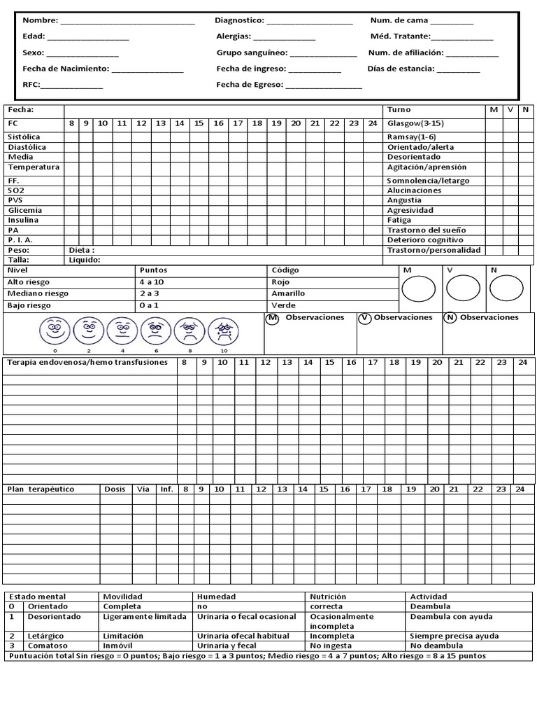 Hoja de Enfermeria | PDF | Enfermedades y trastornos humanos ...