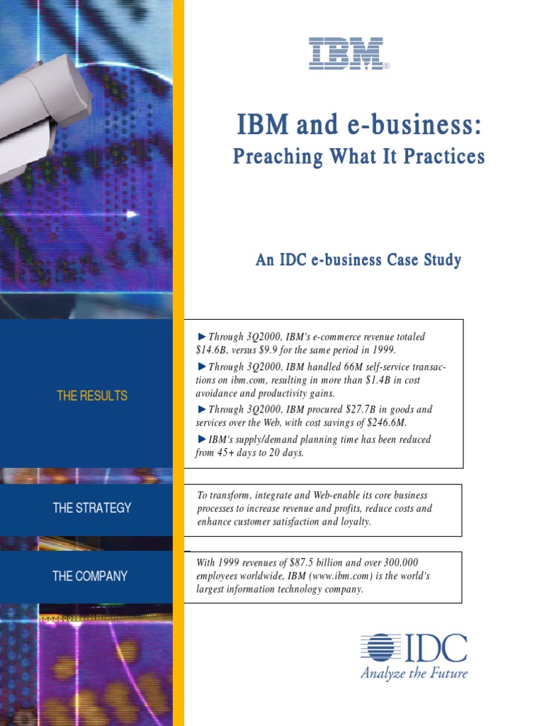 IBM E-Business Model | PDF | Electronic Business | Ibm Notes