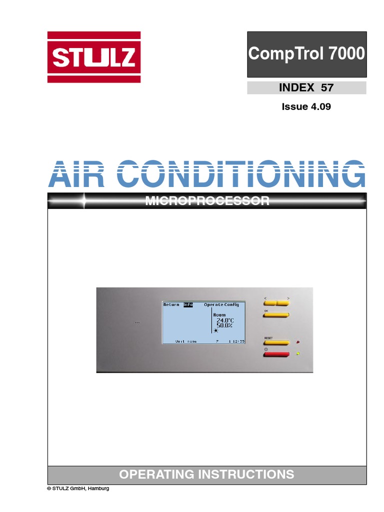 STULZ C7000R 57 0409 en PDF | PDF | Input/Output | Control System
