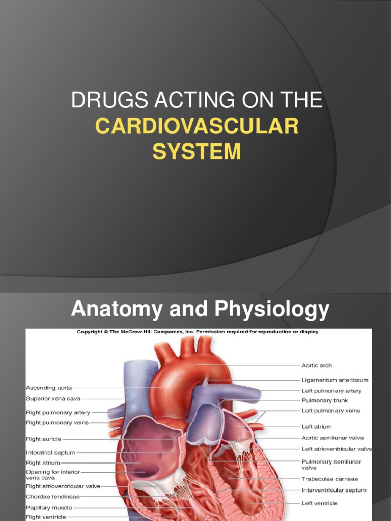 11A Drugs Acting On The Cardiovascular System | PDF | Angiotensin | Heart