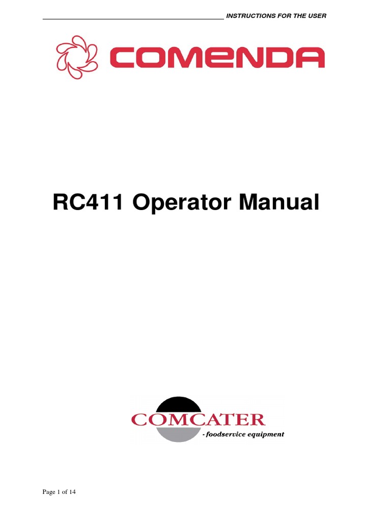 RC411 Operator Manual: Instructions For The User | PDF | Water | Pump