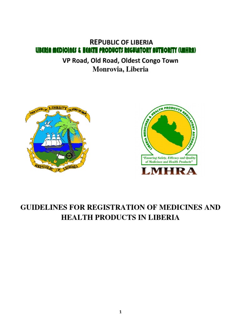 Guidelines For Registration of Medicines and Health Products in Liberia ...