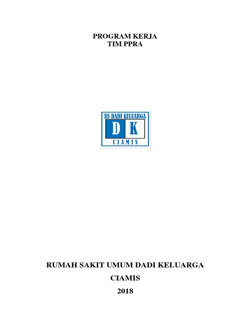 Program Kerja Tim Ppra 2018 | PDF
