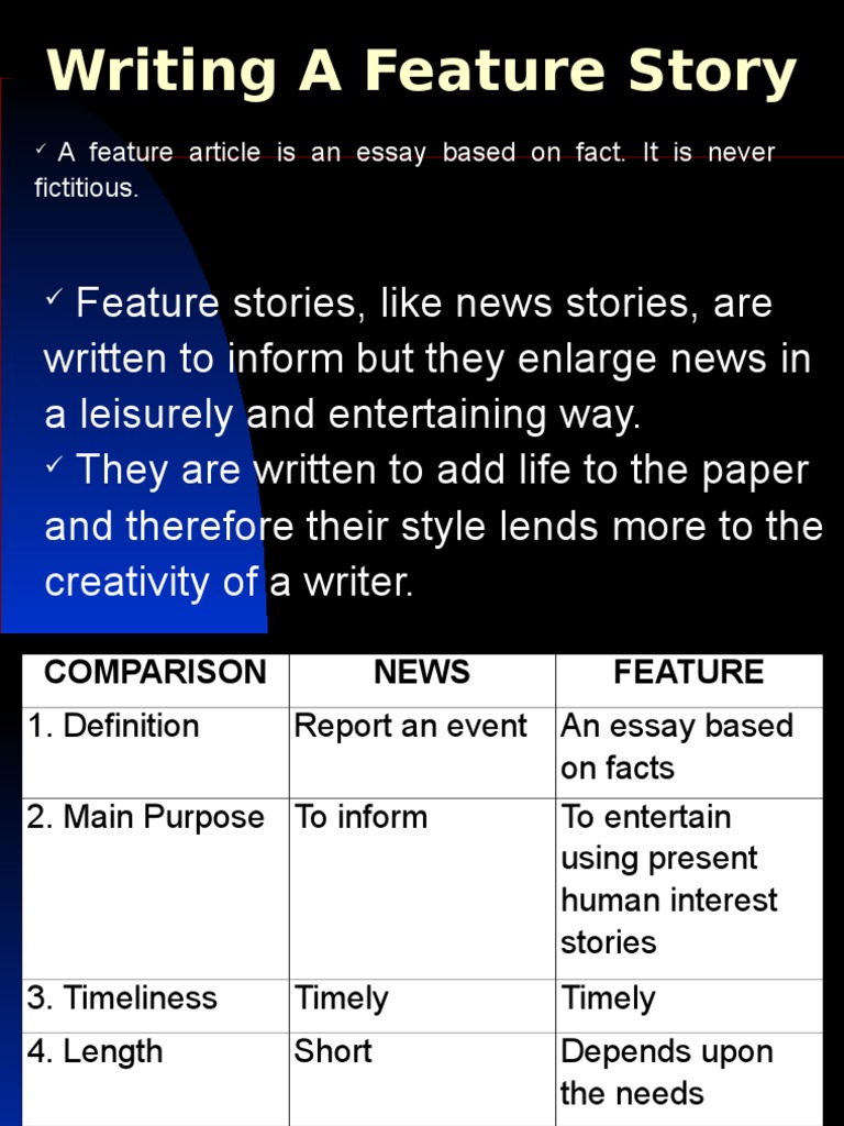 Feature & Sci-Tech Writing | PDF | News | Narrative