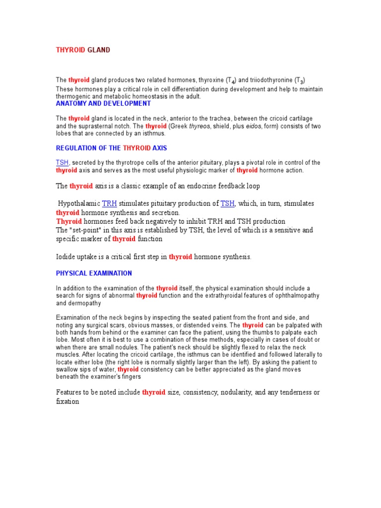 Thyroid: TRH TSH | PDF | Hyperthyroidism | Thyroid