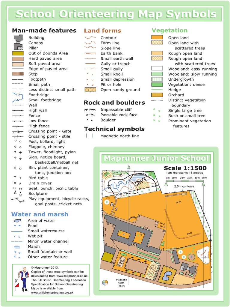 Maprunner Schools Map Symbols PDF | PDF