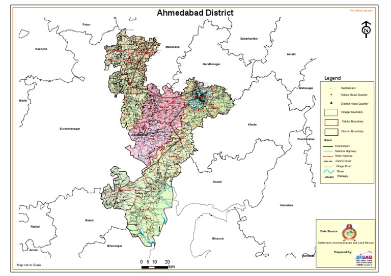Ahmedabad District Taluka Map | PDF