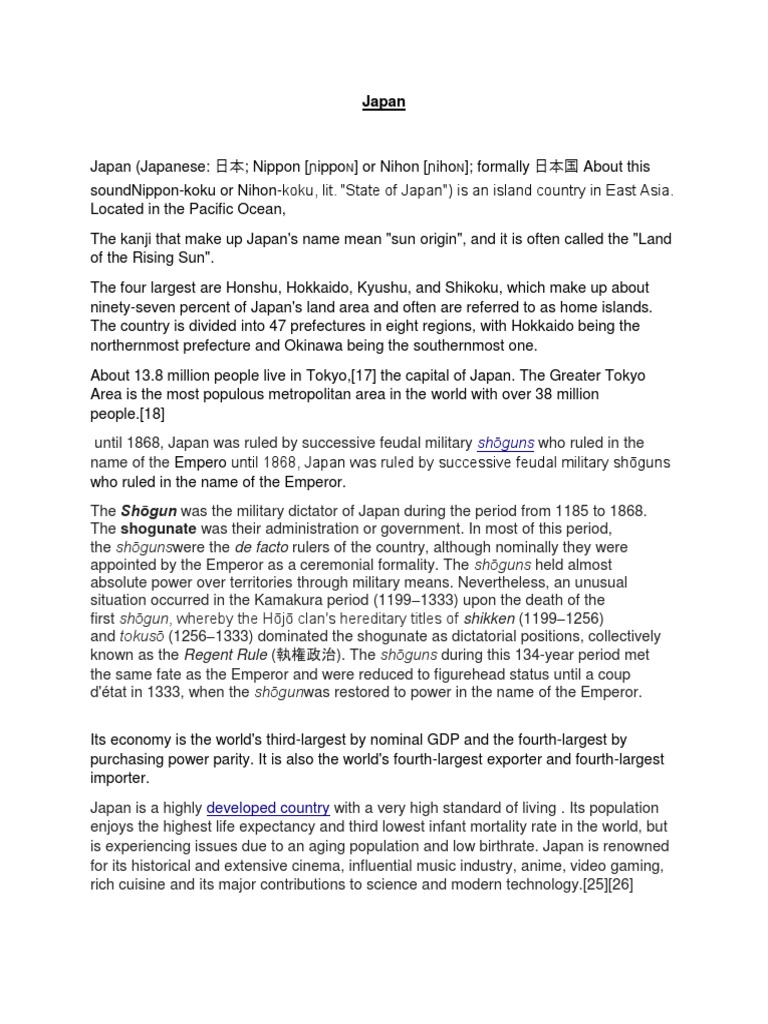 Japan: Shōgun Was The Military Dictator of Japan During The Period From ...