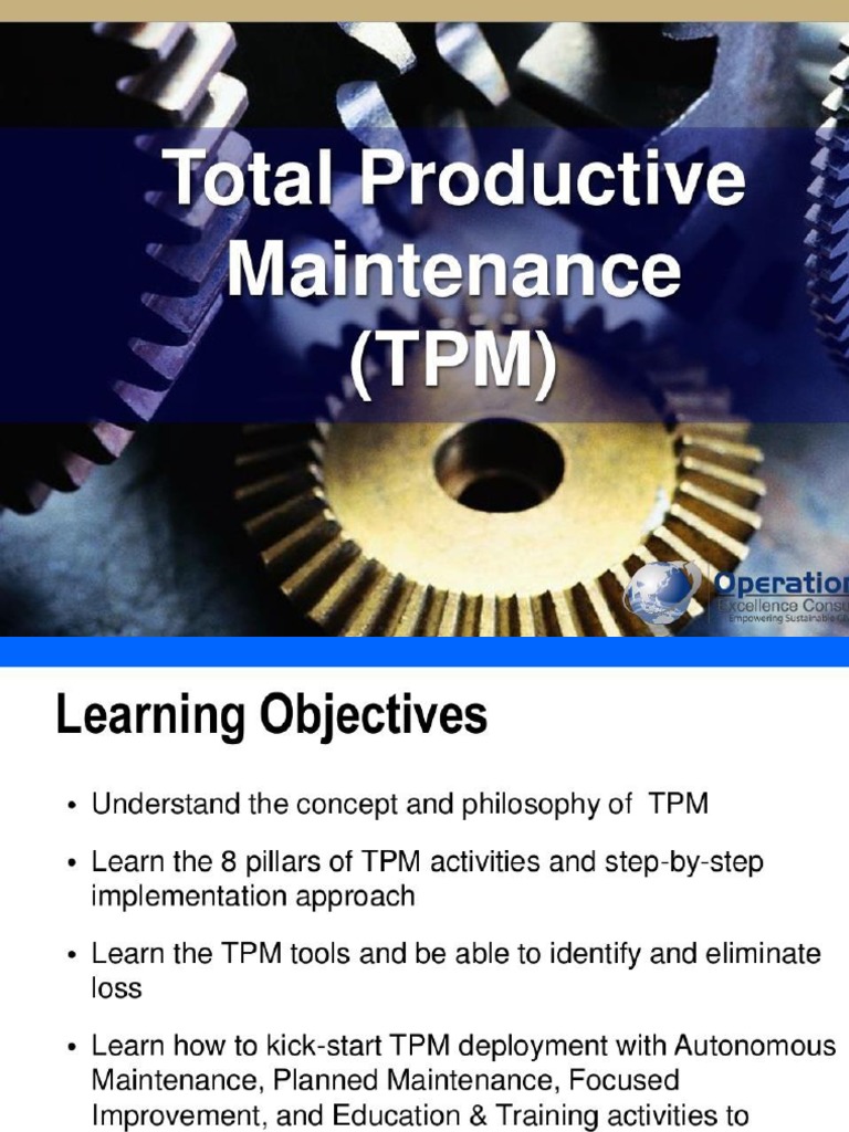 Total Productive Maintenance | PDF