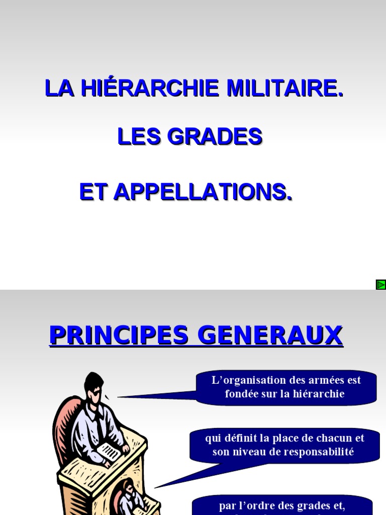 Hiérarchie et Grades Militaires | PDF | Général (Rang militaire ...