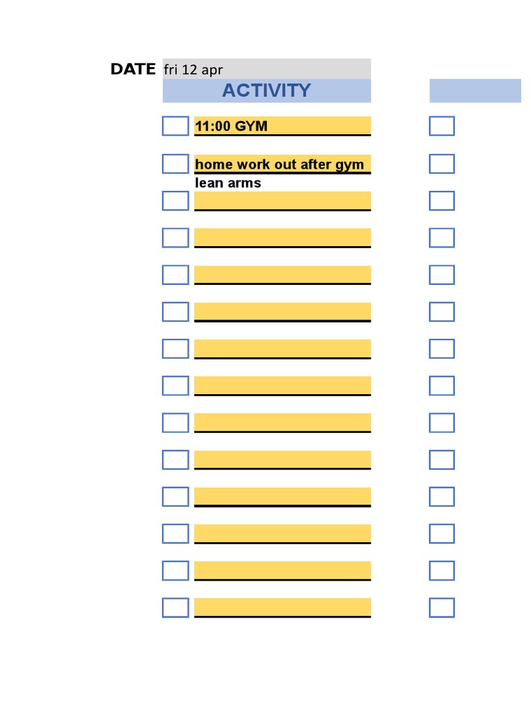 Gym Workout and Meal Plan | PDF