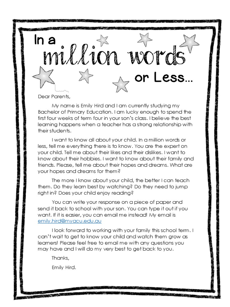 In A Million Words or Less | PDF