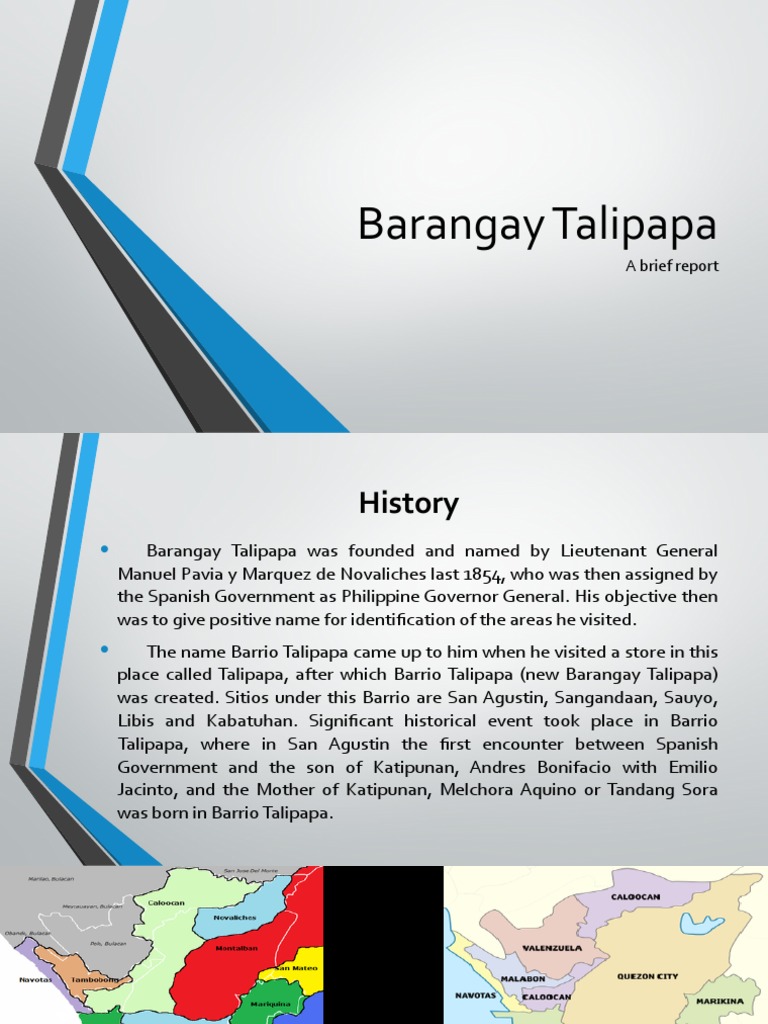 Barangay Talipapa | PDF | Philippines