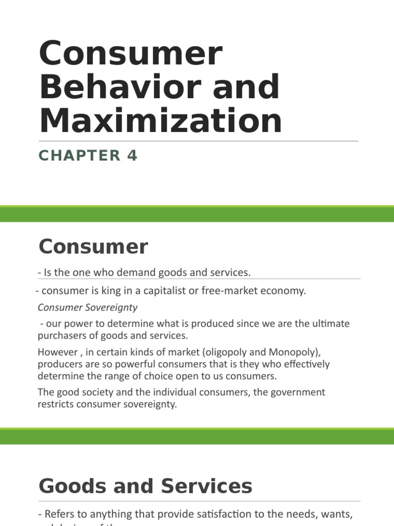 Consumer Behavior And Maximization Pdf Goods Utility