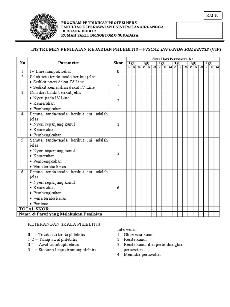 RM 10 Phlebitis | PDF