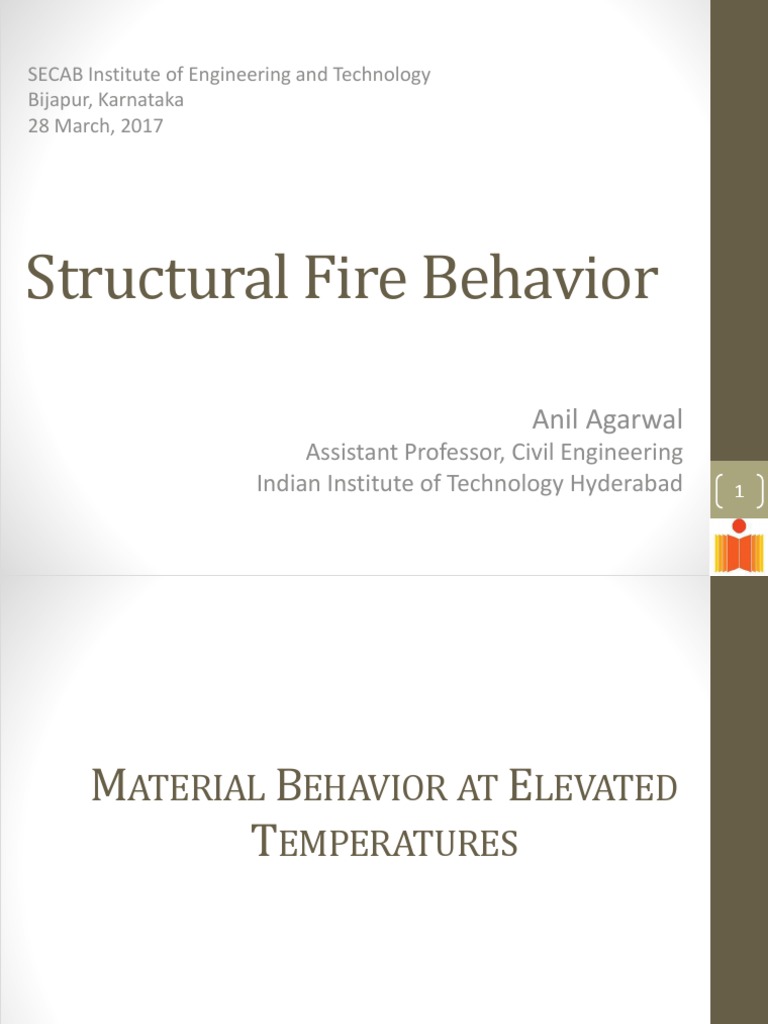 Structural Fire Behavior: Anil Agarwal | PDF | Combustion | Fires