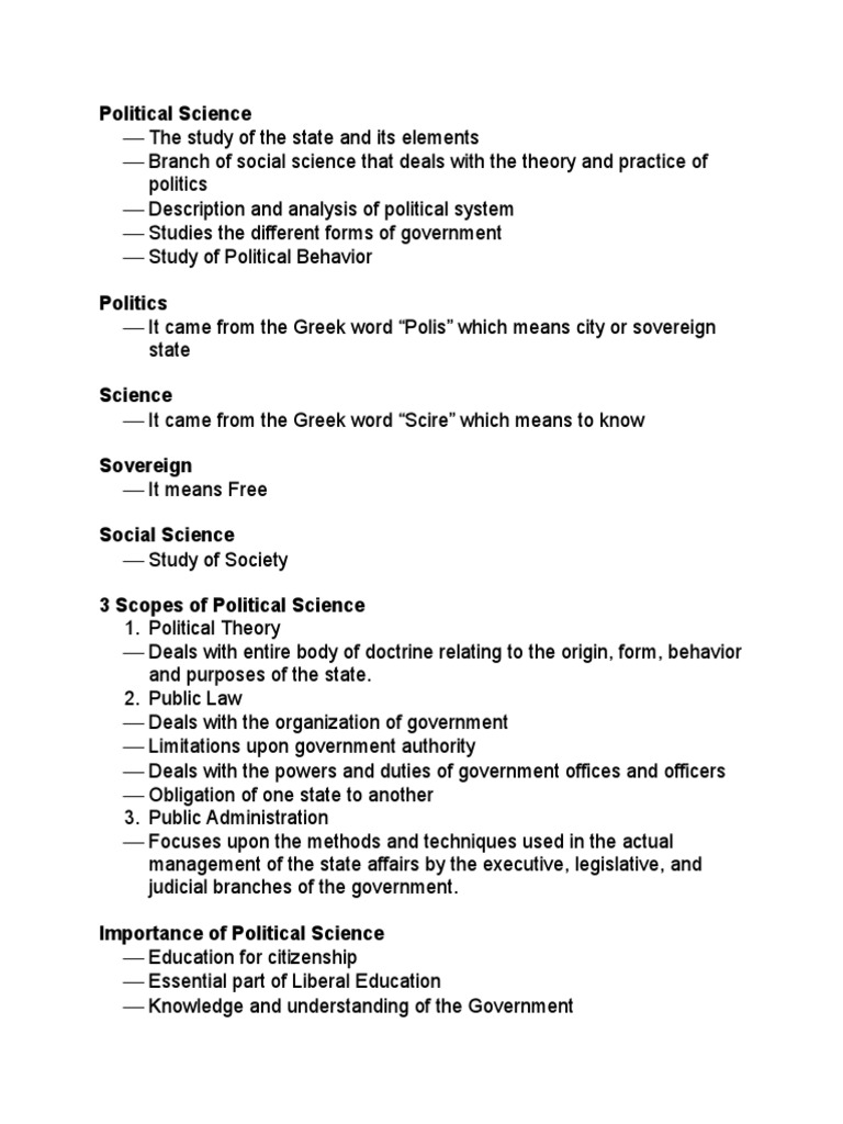 Political Science | PDF