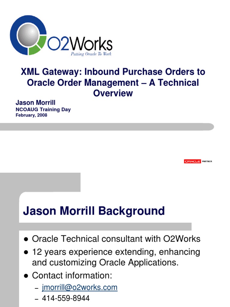 XML Gateway Overview | PDF | Xml | Databases