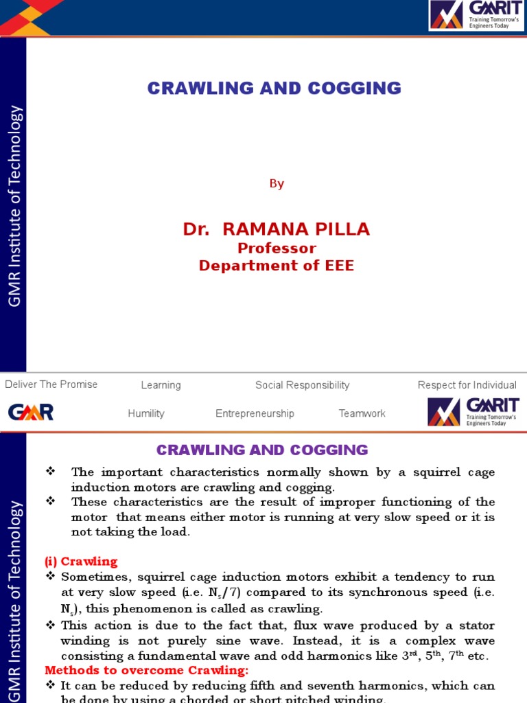 Crawling and Cogging | PDF | Electric Motor | Force