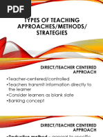 Teaching Approaches, Methods, Techniques | PDF | Teaching Method | Teachers