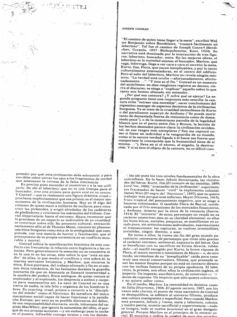 MORETTI Franco-Joseph Conrad | PDF