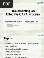 What Is CAPA? CAPA Tools CAPA Workflow: Slide 1 | PDF | Analysis | Quality