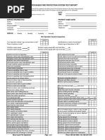 Fire Sprinkler System Testing Form | PDF | Fire Sprinkler System | Valve