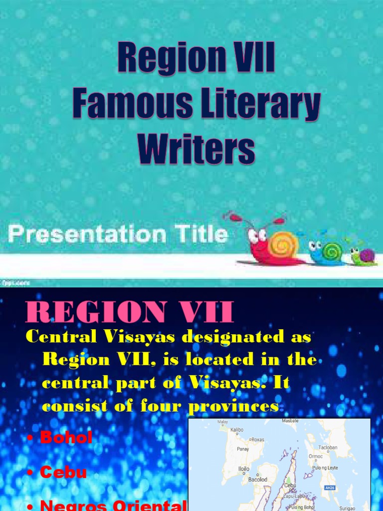 Notable Literary Figures of Region VII | PDF | Philippines