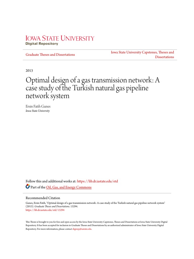 Optimal Design of A Gas Transmission Network - A Case Study of The PDF ...