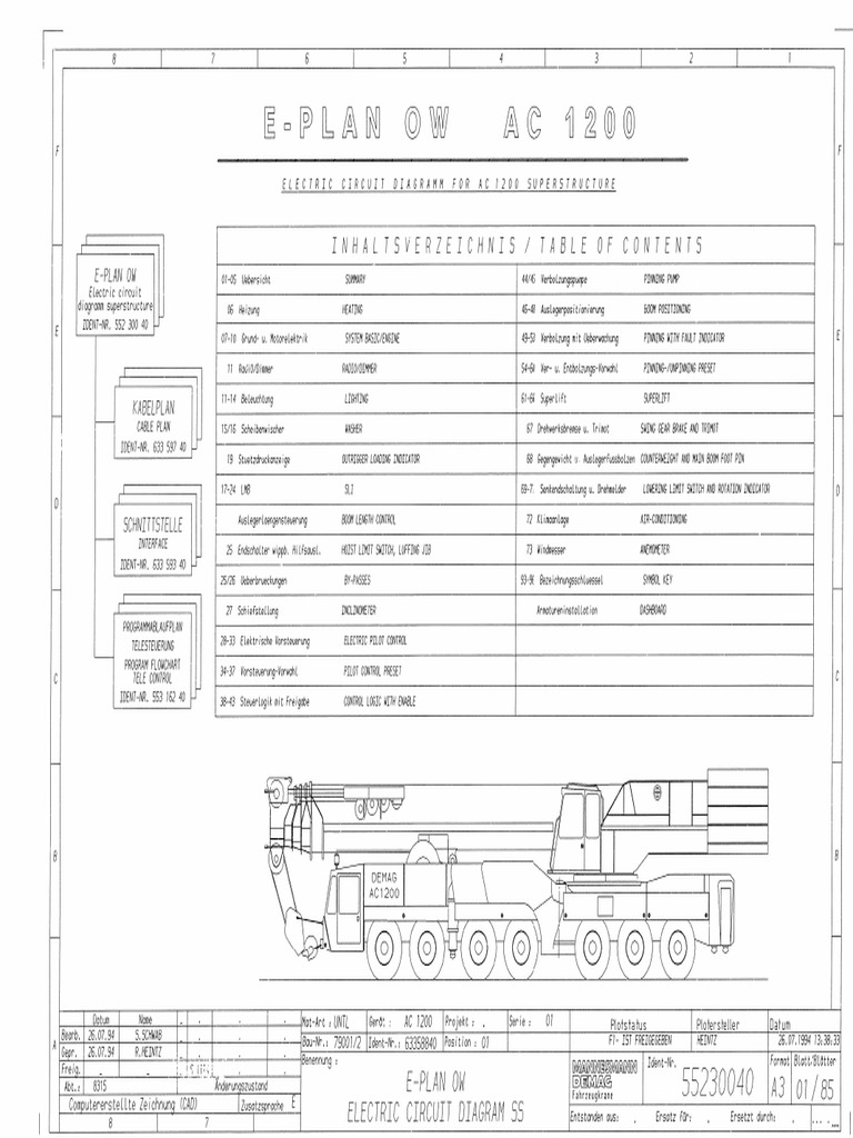 Demag AC 1200 Schemas PDF | PDF