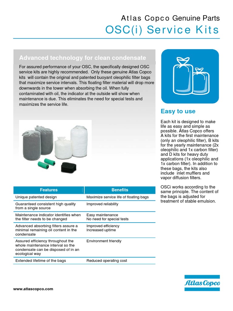Kits OSC Atlas Copco PDF | PDF | Chemistry | Nature