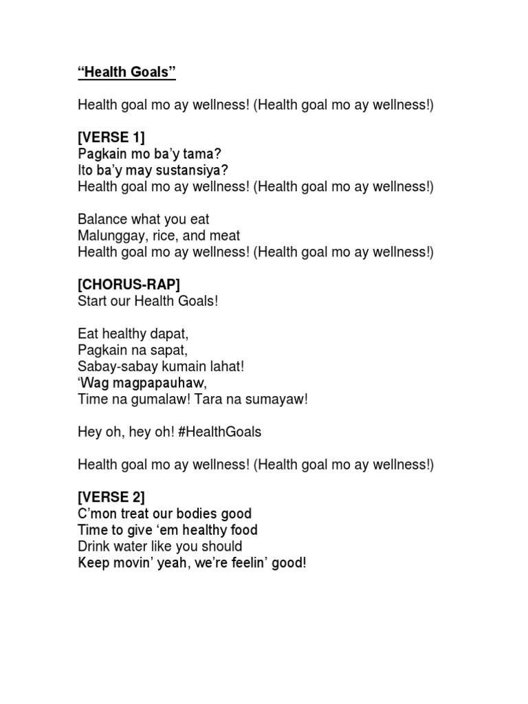 Wellness Campus Song Lyrics | PDF | Quality | Positive Mental Attitude