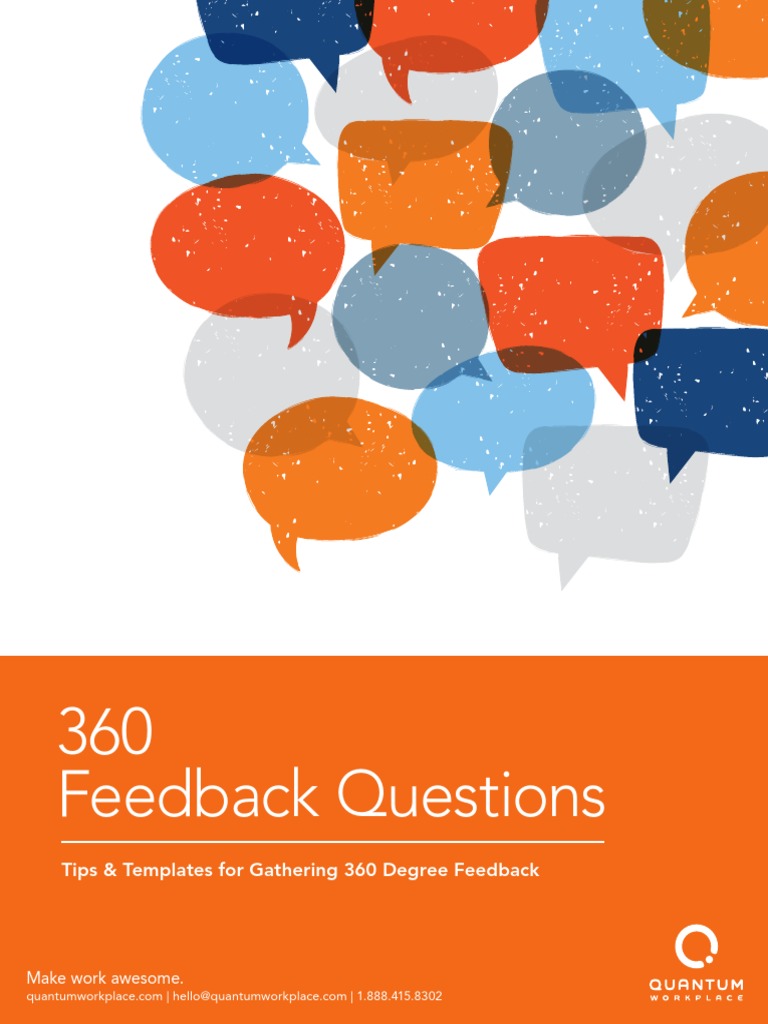 360 Feedback Questions | PDF | Leadership | Goal