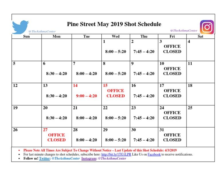 Shot Calendar PN May 2019 | PDF | Business