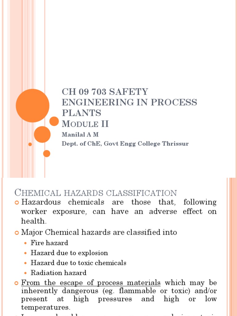 Safety Engineeringin Process Plantsmodule2 | PDF | Ionizing Radiation ...