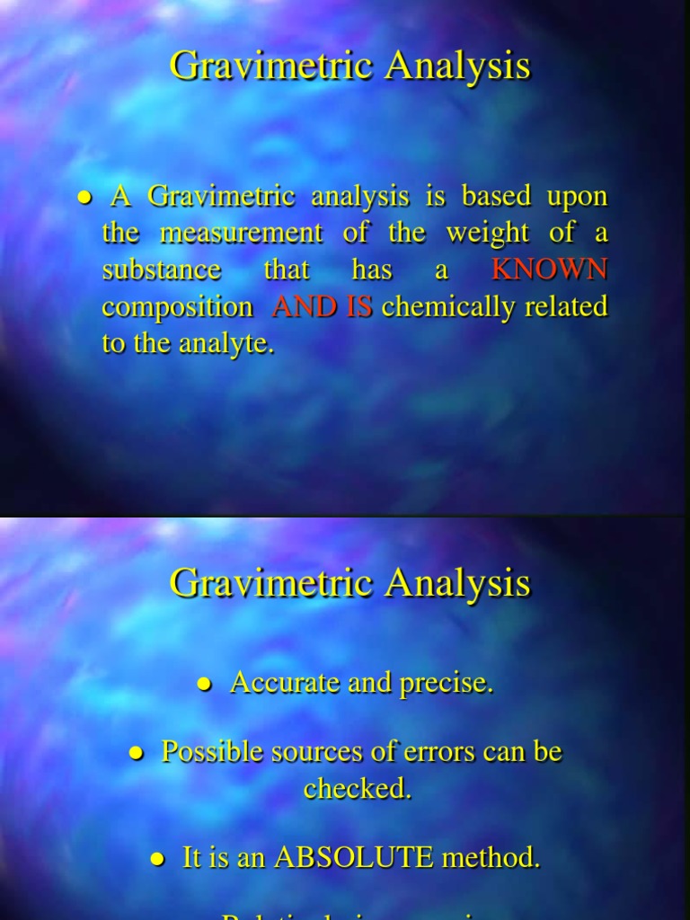 2 Gravimetric Analysis | PDF | Solubility | Chemistry