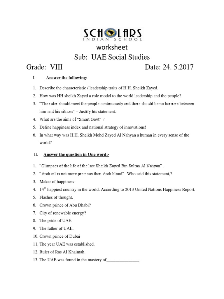 0CkNNo - HMW - 1495707025 - Worksheet For Grade 8 | PDF