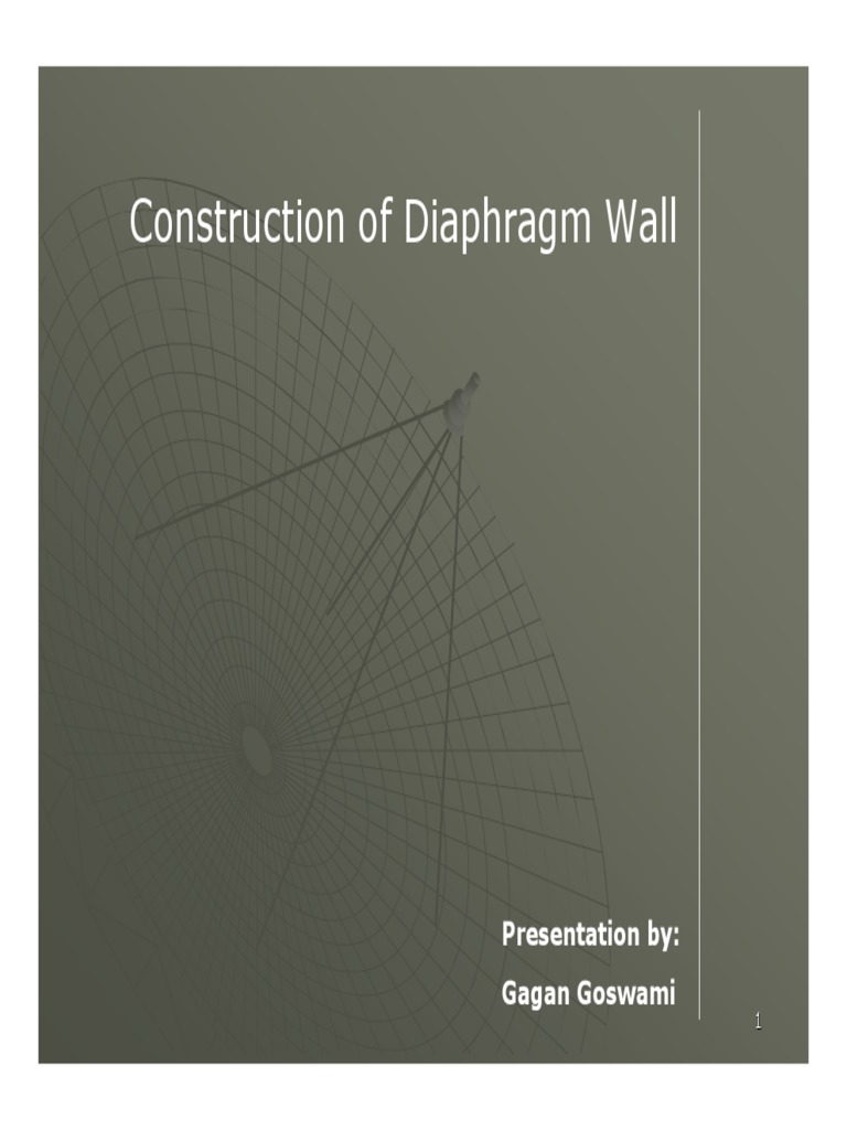 Diaphragm Wall Construction PDF | PDF | Concrete | Civil Engineering