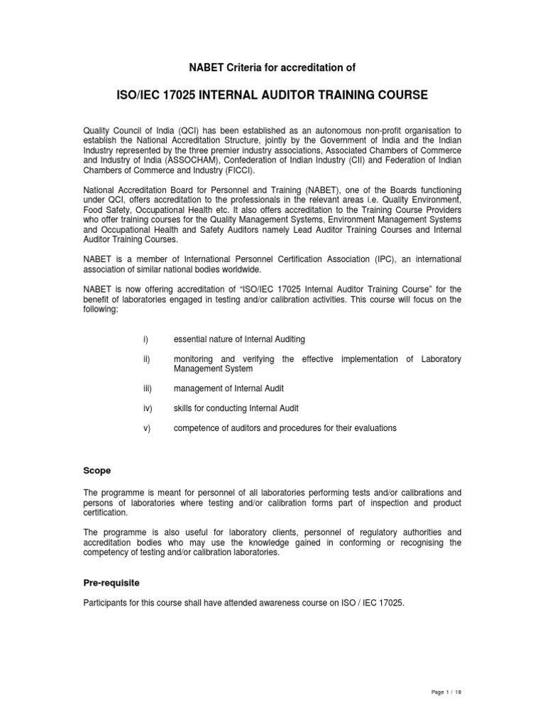 ISO IEC 17025 Presentation | PDF | Test (Assessment) | Audit