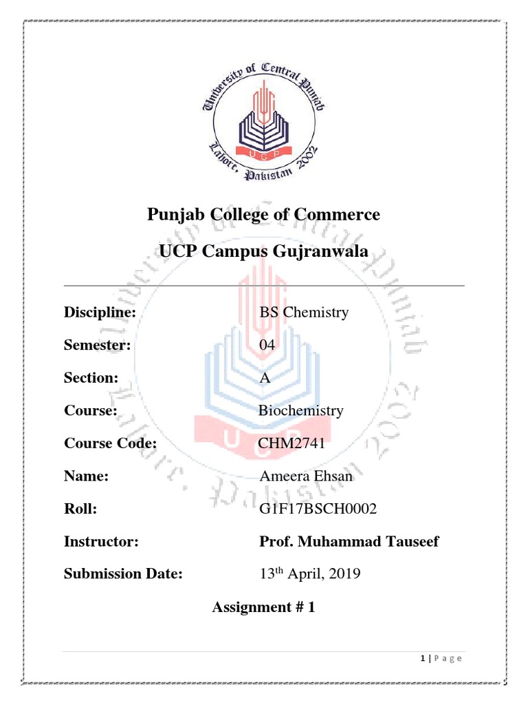 Punjab College of Commerce UCP Campus Gujranwala | PDF | Gas ...