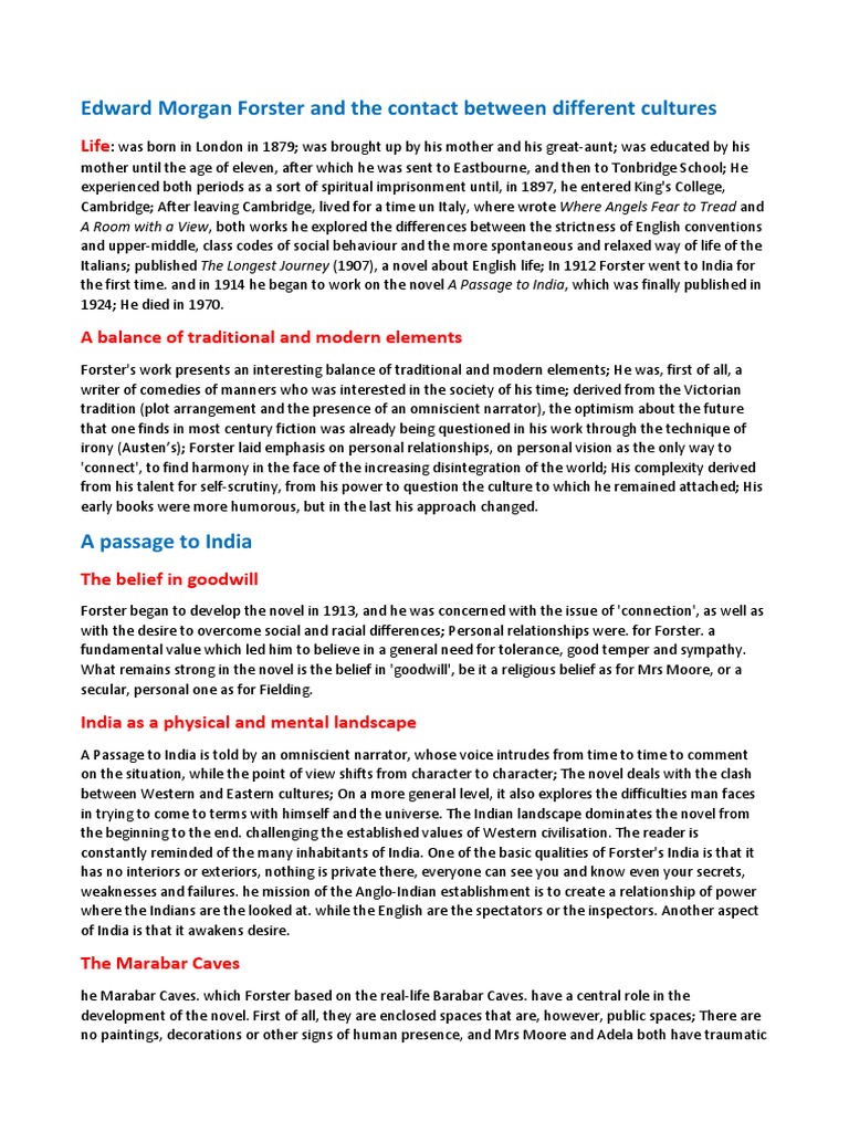 Edward Morgan Forster | PDF | E. M. Forster