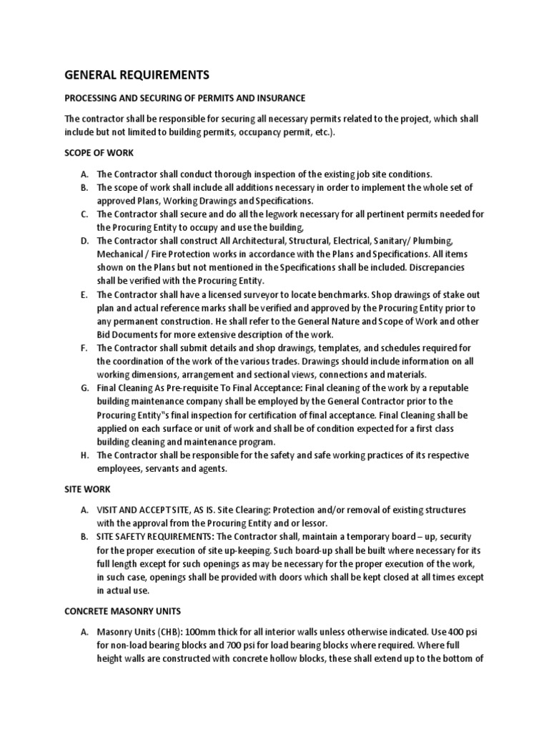 Column Jacketing | Specification (Technical Standard) | Masonry