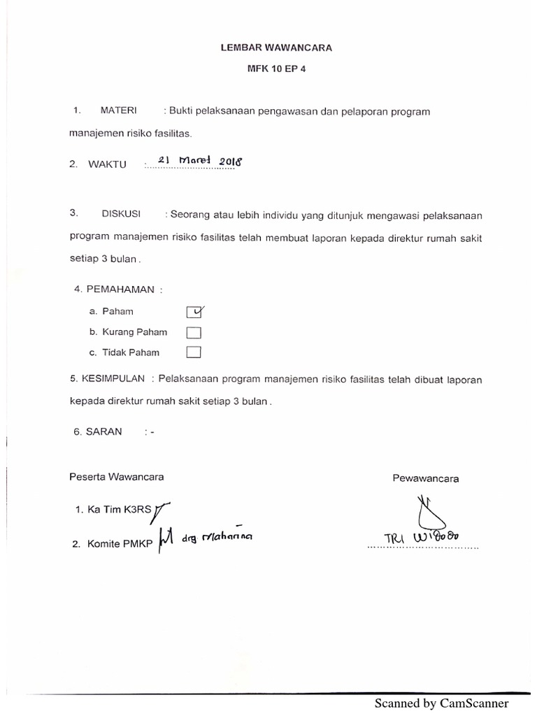 Wawancara MFK 10 Ep 4 | PDF