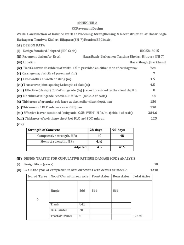 Format Pavement Design | PDF | Road Surface | Road