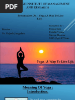 Yoga Presentation | PDF | Hatha Yoga | Yoga