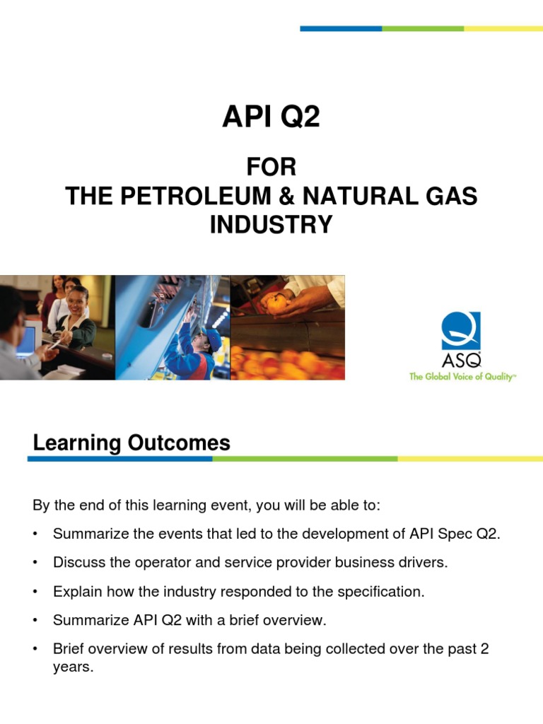 Understanding API Q2 in Oil & Gas | PDF | Software Testing | Regulatory ...