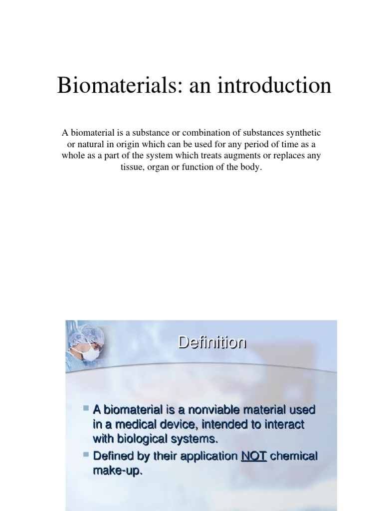 Biomaterials: An Introduction | PDF | Bioceramic | Tissue Engineering
